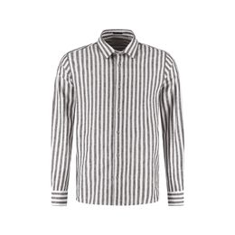 DSTREZZED Button Up Shirt 'Philip' male size XXL Sepia / White