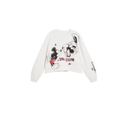 Desigual Sweatshirt 'Mickey Mouse Kiss' girl size 98/104 Black / White