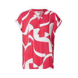 ZABAIONE Blouse 'Mi44riama' female size S Raspberry / White