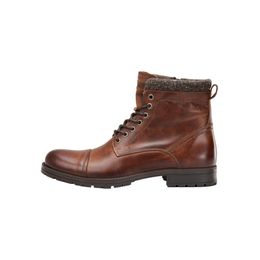 Jack & Jones JACK & JONES Lace-Up Boots 'Marly' male size 42 Chestnut brown