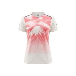 asics Funktionsshirt 'FUJITRAIL ELITE' Damen Gr&ouml;&szlig;e S grau / pastellrot / hellrot / perlwei&szlig;