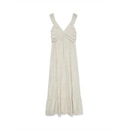 V&eacute;ro Moda Vero Moda Kleid 'VMDICTHE' Damen Gr&ouml;&szlig;e 42 kitt / wei&szlig; Sommerkleid