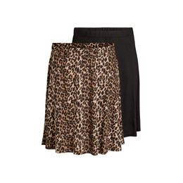 ZIZZI Rock Damen Gr&ouml;&szlig;e 50/52 pueblo / hellbraun / schwarz