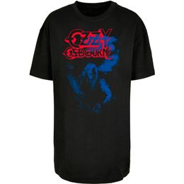 Merchcode Shirt 'Ozzy Osbourne - Bark At The Moon' female size 4XL Blue / Red / Black
