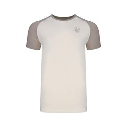 SikSilk T-Shirt Herren Gr&ouml;&szlig;e L ecru / dunkelbeige