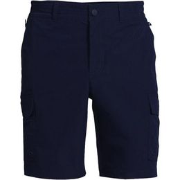 LANDS' END Schnelltrocknende Cargo-Shorts f&uuml;r Herren, Herren, size: regular, Blau, Polyester-Mischung, by Lands' End