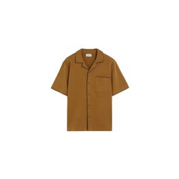 Scalpers Honeycomb Stitching Shirt ' ' Herren Gr&ouml;&szlig;e M senf
