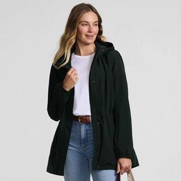 LANDS' END Wasserdichte Regenjacke SQUALL mit Packfach f&uuml;r Damen in Petite-Gr&ouml;&szlig;e, Damen, size: petite, Gr&uuml;n, Polyester, by Lands' End