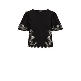 WE Fashion T-Shirt Damen Gr&ouml;&szlig;e M schwarz / wei&szlig;
