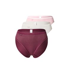 Sloggi Slip Damen Gr&ouml;&szlig;e L rosa / burgunder / wei&szlig;