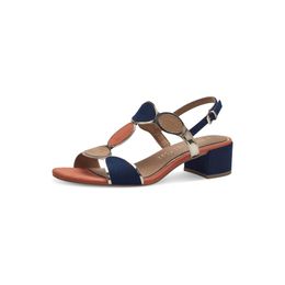 Marco Tozzi Sandals female size 39 Navy / Light brown / Coral / Silver