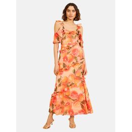 Friends Like These Kleid Damen Gr&ouml;&szlig;e 36 gr&uuml;n / orange / lachs / hellorange Sommerkleid