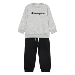 Champion Jogginganzug Jungen Gr&ouml;&szlig;e 98 graumeliert / schwarz