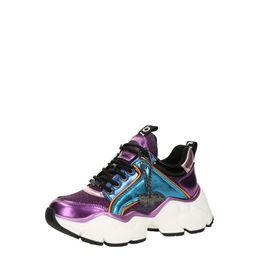 Buffalo Sneaker Damen Gr&ouml;&szlig;e 41 cyanblau / neonlila / ros&eacute; / schwarz Sommerschuhe