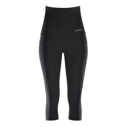 WINSHAPE Sporthose ' HWL214 ' Damen Gr&ouml;&szlig;e XS schwarz / wei&szlig;