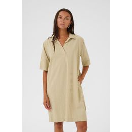 Kaffe Kleid 'KANaya' Damen Gr&ouml;&szlig;e 36 beige / wei&szlig; Sommerkleid