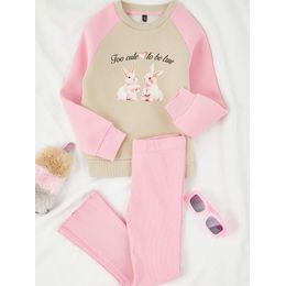 Trendyol Set M&auml;dchen Gr&ouml;&szlig;e 122/128 kitt / rosa / schwarz / wei&szlig;