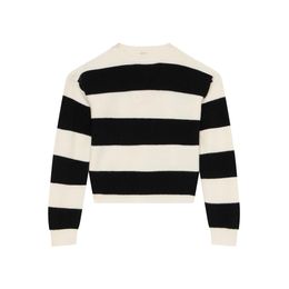 Only Girls Pullover 'KOGFranca' M&auml;dchen Gr&ouml;&szlig;e 122/128 schwarz / wei&szlig;