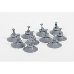 carbest Saugn&auml;pfe 50 mm, 10 Stk. grau, passen f&uuml;r &Ouml;sen 11mm (90210)