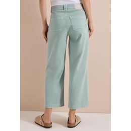 Cecil Damen Loose-fit-Jeans, gr&uuml;n, Gr. 36, unifarben, Jeans, 98% Baumwolle, 2% Elasthan, Jeans, in 7/8-L&auml;nge