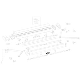 Thule St&uuml;tzfu&szlig;-Arretierung Frontblende f&uuml;r Omnistor 6300 (Nr. 1500603342)