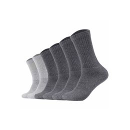 s.Oliver Herren Kurzsocken "Socken Essential Socks in Box 5P 6er Pack", Gr. 35, grau, Obermaterial: 78% Baumwolle CO. 20% Polyester PES. 2%