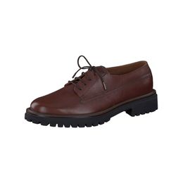 Paul Green Damen Schn&uuml;rschuh "Paul Green Halbschuhe Glattleder", Gr. 38, braun, Glattleder, Schuhe