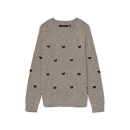 Vero Moda Curve Sweater 'VMCDOFFY' female size XL/XXL mottled grey / Black