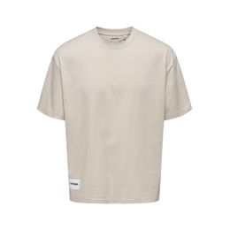 Tom Tailor Shirt 'LALE' Herren Gr&ouml;&szlig;e S beige / schwarz / wei&szlig;
