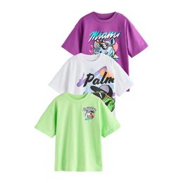 next T-Shirt Jungen Gr&ouml;&szlig;e 152 gr&uuml;n / lila / schwarz / wei&szlig;