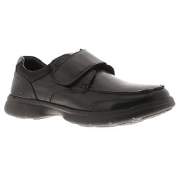 Hush Puppies Hector Leder Herren Schwarz Mokassin Schuhe