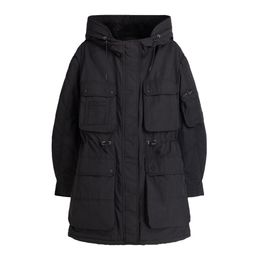 Bershka Between-Seasons Parka female size XS Black
