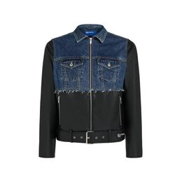 KARL LAGERFELD JEANS Jacke Damen Gr&ouml;&szlig;e M blue denim / schwarz Sommerjacke
