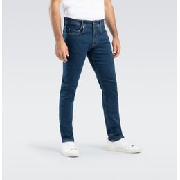 MAC Herren Straight-Jeans "Flexx-Driver", blau, Gr. 40, Denim/Jeans, Obermaterial: 92% Baumwolle, 6% Elastomultiester, 2% Elasthan, Jeans, super