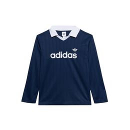 adidas originals Poloshirt 'LOOSE LONG SLEEVE PINSTRIPE' Jungen Gr&ouml;&szlig;e 128 dunkelblau / wei&szlig;