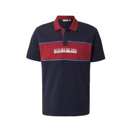 Napapijri Shirt 'EKIM' male size L Navy / Azure / Cherry red / Off white