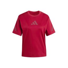 adidas Sportswear Funktionsshirt 'Z.N.E.' Damen Gr&ouml;&szlig;e M/L anthrazit / dunkelrot
