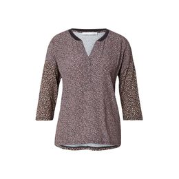 Oui Bluse Damen Gr&ouml;&szlig;e XXL beige / navy / braun