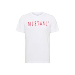 Mustang Herren Kurzarmshirt "Herren Style Austin"wei&szlig;, Gr. 5XL, Jersey, 100% Baumwolle, Shirts