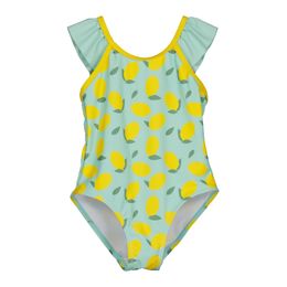 Blue Seven Badeanzug M&auml;dchen Gr&ouml;&szlig;e 128/134 aqua / gelb / dunkelgr&uuml;n