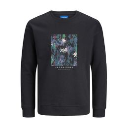 Jack & Jones JACK & JONES Sweatshirt 'Silver Lake' male size XS Blue / Purple / Black / White