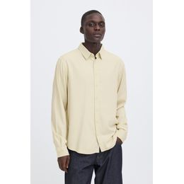 Blend Herren Langarmhemd "BHBOBBY LINEN L/S"oyster gray, Gr. XL, unifarben, Web, Obermaterial: 55% Leinen, 45% Viskose, Hemden, Materialmix aus