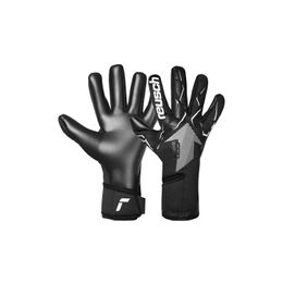 Reusch Damen Torwarthandschuhe "Fastgrip Infinity", schwarz, Gr. 8, 48% Latex, 41% Polyester, 7% Lederimitat, 2% Polyamid, Handschuhe, mit maximalem