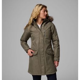 Columbia Damen Parka "SUTTLE MOUNTAIN LONG INSULATED JACKET", gr&uuml;n, Gr. XL, Obermaterial: 100% Polyester. Wattierung: 100% Polyester, Jacken,