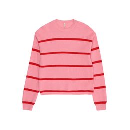 Only Girls Pullover 'KOGFfancia' M&auml;dchen Gr&ouml;&szlig;e 110/116 rosa / rot