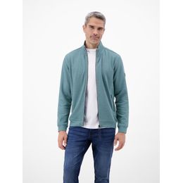 Lerros Herren Sweatjacke "Sweatjacke aus Baumwollmischgewebe", gr&uuml;n, Gr. M, 90% Baumwolle, 10% Polyester, Sweatjacken, Jacke im Baumwollmix mit