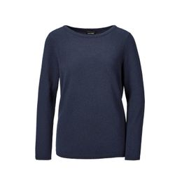 GOLDNER Damen Strickpullover "Feinstrickshirt mit U-Boot-Ausschnitt", blau, Gr. 44, Obermaterial: 100% Kaschmir WS., Pullover, keine/nicht relevant