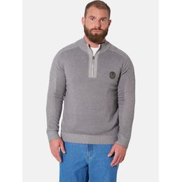Jan Vanderstorm Herren Troyer "Pullover BENJAS", grau, Gr. XXL, Obermaterial: 50% Baumwolle CO. 50% Polyacryl PAN., Pullover