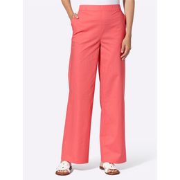 Heine Damen Schlupfhose, rosa, Gr. 46, unifarben, 98% Baumwolle, 2% Elasthan, Hosen