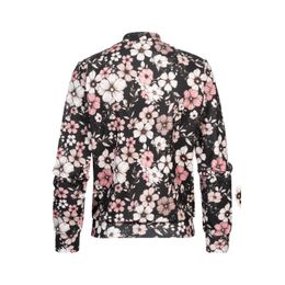 CLOUD 5IVE Damen Klassische Bluse "CLOUD 5IVE Blouson with All-Over Flower Print"schwarz, Gr. XS, 95% Polyester, 5% Elasthan, Blusen